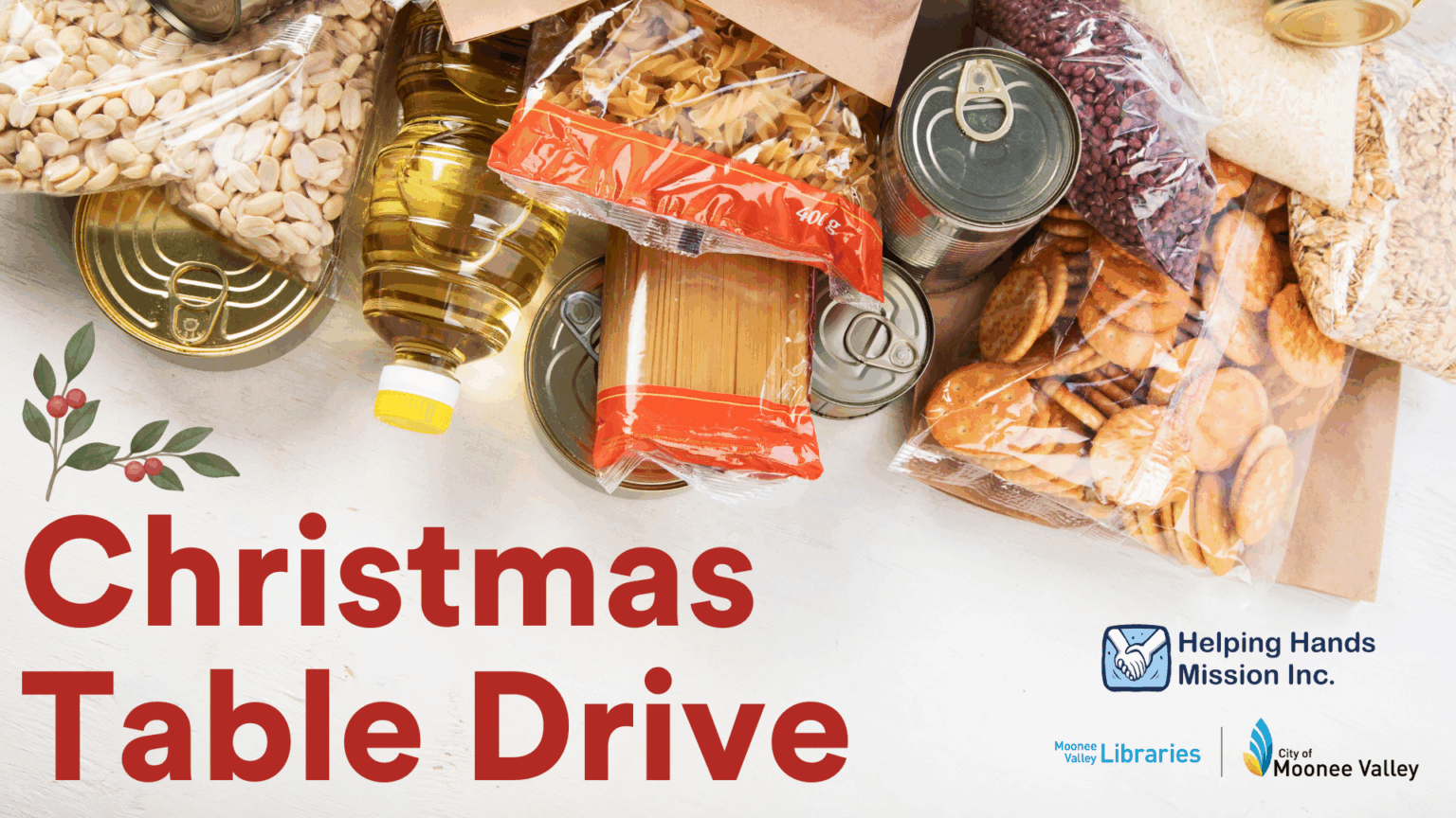 Christmas Table Drive: give a little this festive season - Moonee ...